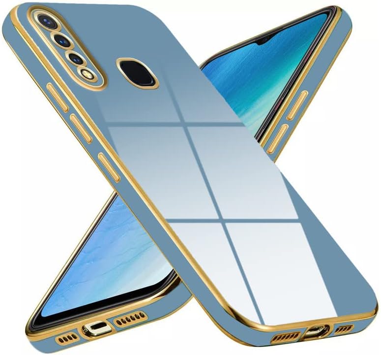 Mr. Case Silicone 6D Chrome Back Cover Case For Vivo Y19|(Gold Plated ...