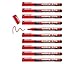 edding 370 Permanentmarker - rot - 10 Stifte - feine Rundspitze 1 mm ...