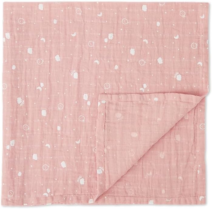 Newborn Baby Swaddle Wrap Blankets Soft Large Muslin Squares,120cm ...