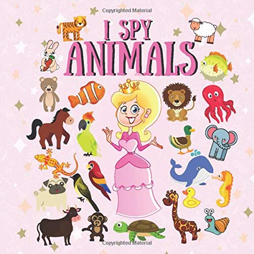 I Spy Animals: Activity Book for Girls | Fun Guessing Game for ...