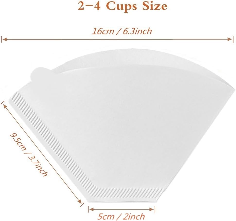 #2 Filtros de papel blanco, filtro de café #2, filtros de papel cono de ...