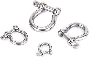 Stainless Steel D Ring Screw Shackle Lock, Stainless Steel Screw Pin D ...