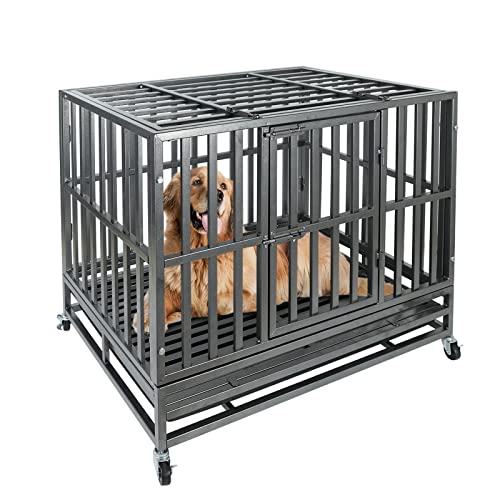 37″ Heavy Duty Dog Cage Metal... - Labradoodles By Cucciolini