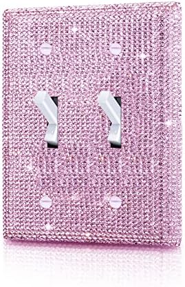 Amazon.com: Yexiya 4 Pcs Glitter Light Switch Covers Glitter Outlet ...