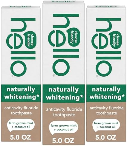 Amazon.com : Hello Naturally Whitening Anticavity Fluoride Toothpaste ...