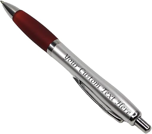 Amazon.com : 100 Pack Custom Pens-Retractable Ballpoint Pen-Click Pen ...