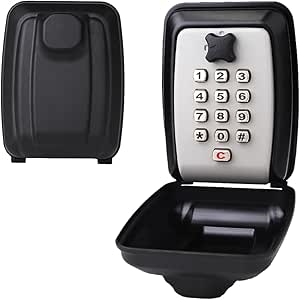 Amazon.com: Aluminum Key Lock Box Wall Mount,lockbox for Keys Outdoor ...