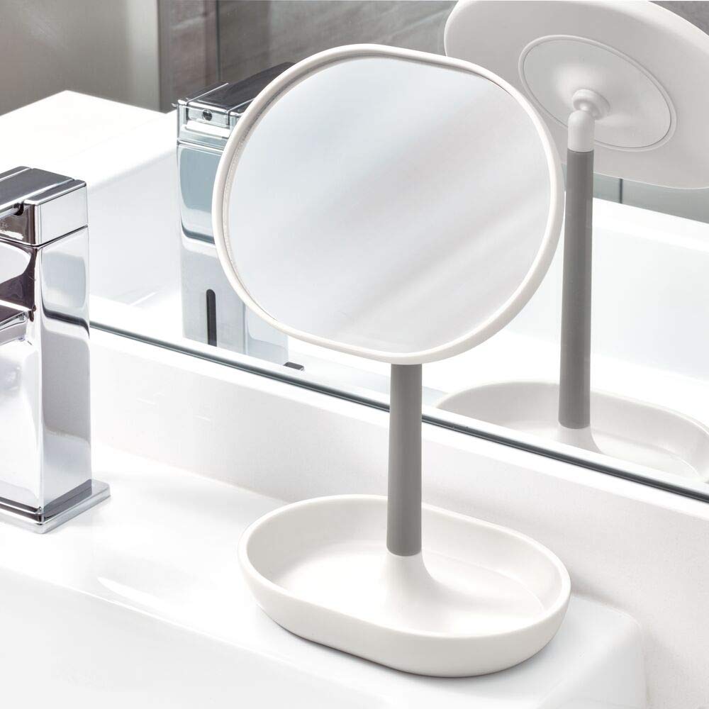 Snapklik.com : iDesign Cade Plastic Round Vanity Mirror, Standing ...