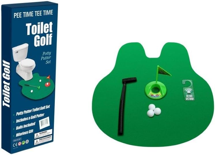 EZ Drinker Toilet Golf Putter Practice in The Bathroom Toy with Potty ...