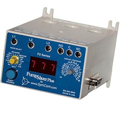 Symcom Symcom 777-HVR-KW/HP-P2 Electronic Overload Relay, Pump Saver ...