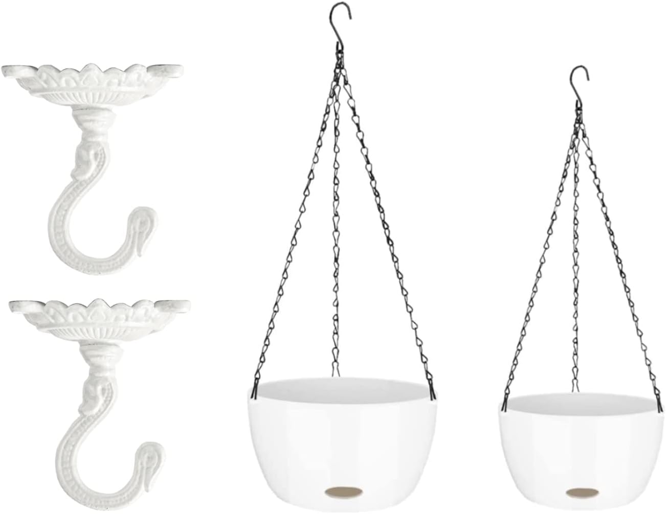 Amazon.com: Sungmor Cast Iron Ceiling Hooks for Hanging Plants, 2PC ...