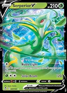 Amazon.com: Pokemon - Serperior V 007/195- Silver Tempest - Single Card Ultra Rare : Toys & Games