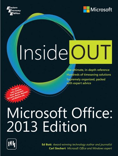 Microsoft Office: 2013 Edition Inside Out: BOTT AND SIECHERT ...