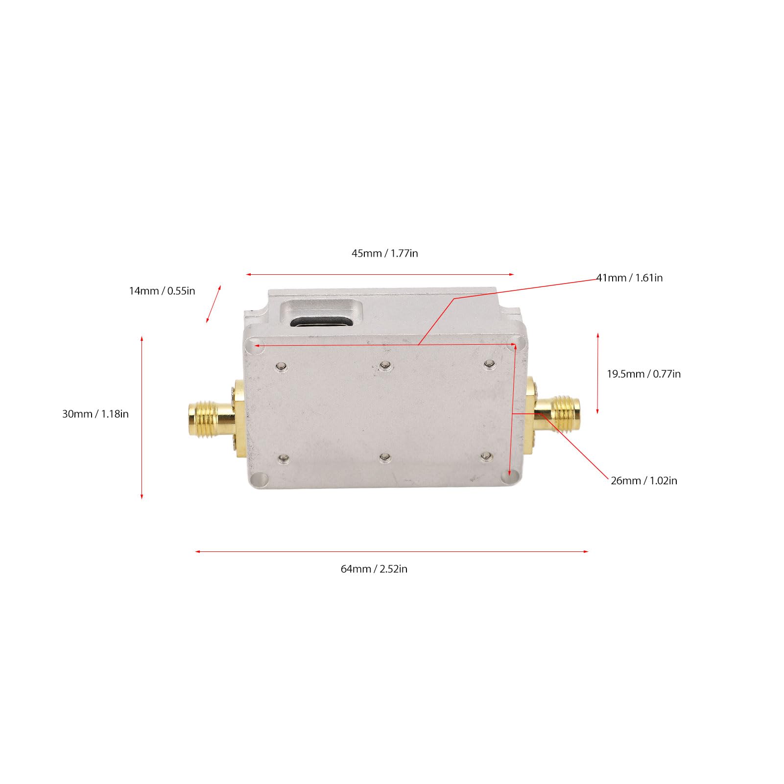Snapklik.com : RF Wide Band Amplifier LNA 10M6Ghz Low Noise Amplifier ...