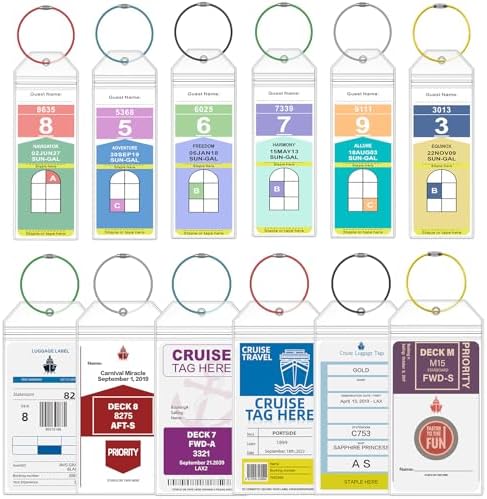 Amazon.com: Cruise Luggage Tags for Royal Caribbean and Celebrity ...
