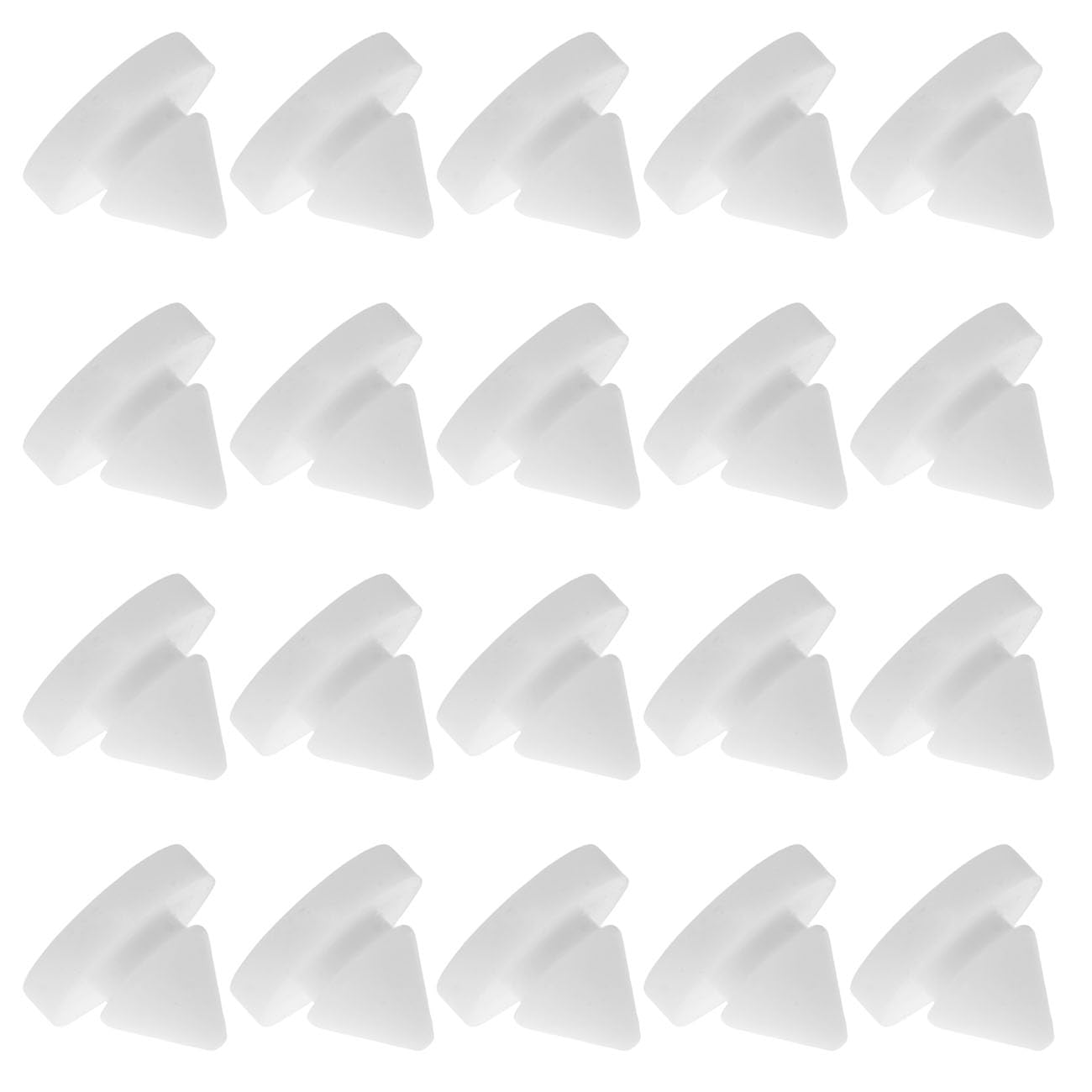 Snapklik.com : 50PCS White Hinge Outlet Door Silencer Rubber Door ...