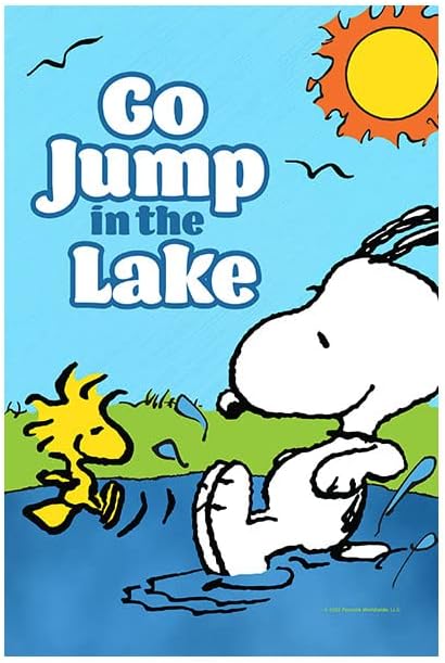 Amazon.com : Flagology.com, PEANUTS®, PEANUTS® Go Jump in the Lake ...
