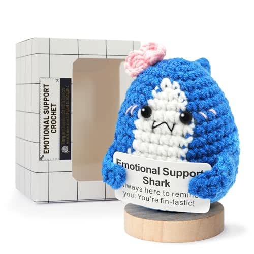 Amazon.com: Xiyadun Positive Shark with Bow, Emotional Support Shark ...