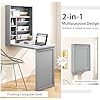 Amazon.com: IFANNY Folding Wall Mounted Desk with Storage Shelves ...