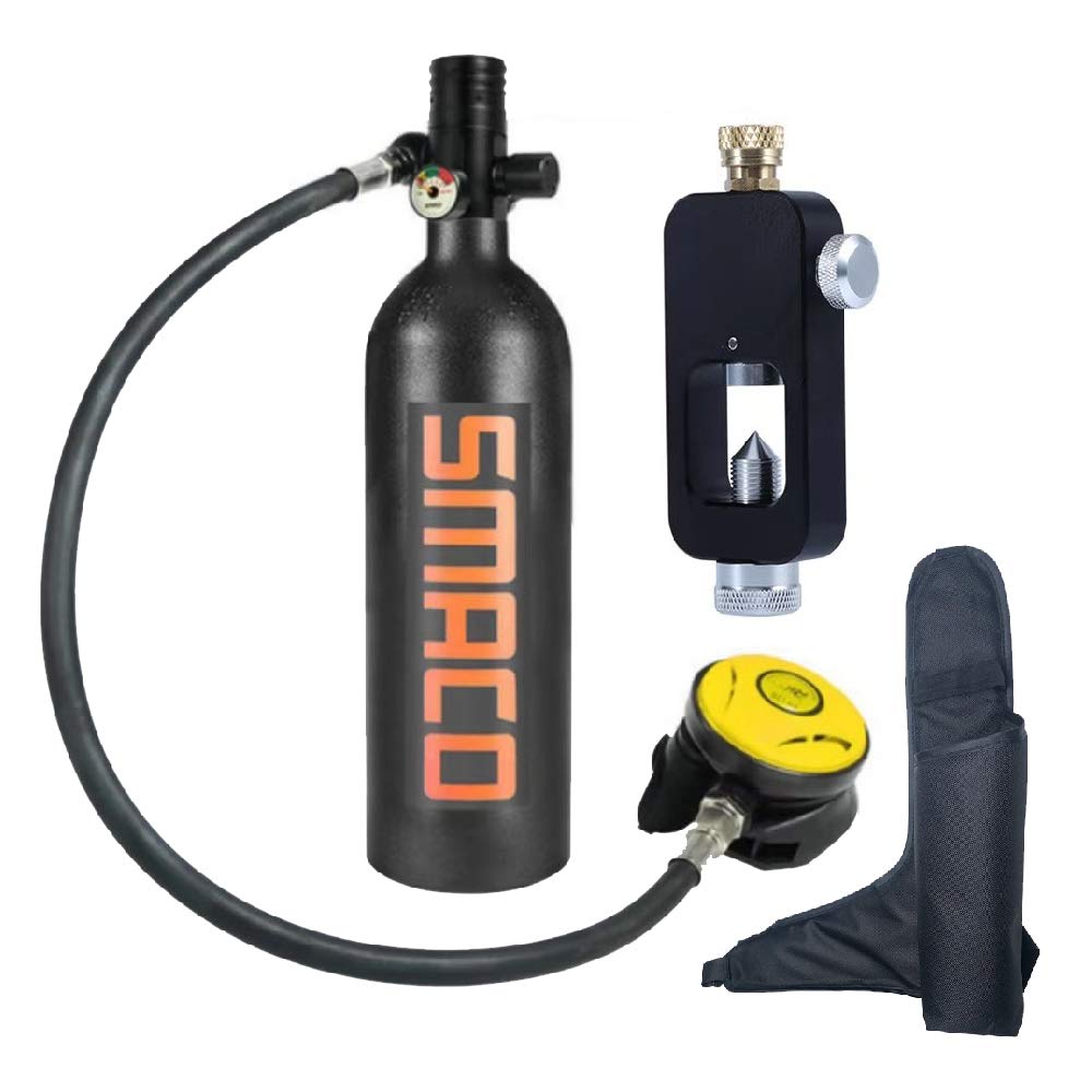 Buy Latest version mini scuba tank, 1L scuba diving equipment, Oxygen ...