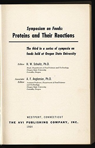 Amazon.co.jp: Proteins and Their Reactions : Schultz, Harold W ...