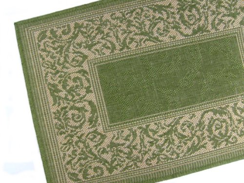 American Mills Entwined Polypropylene Indoor/Outdoor Area Rug, 2-Feet ...
