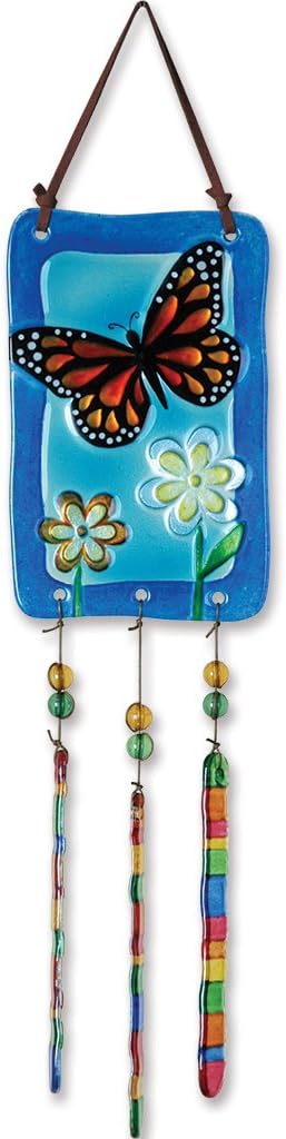 Amazon.com : Premier Kites 81224 Terra Glass Chime/Wind Bells, Monarch ...