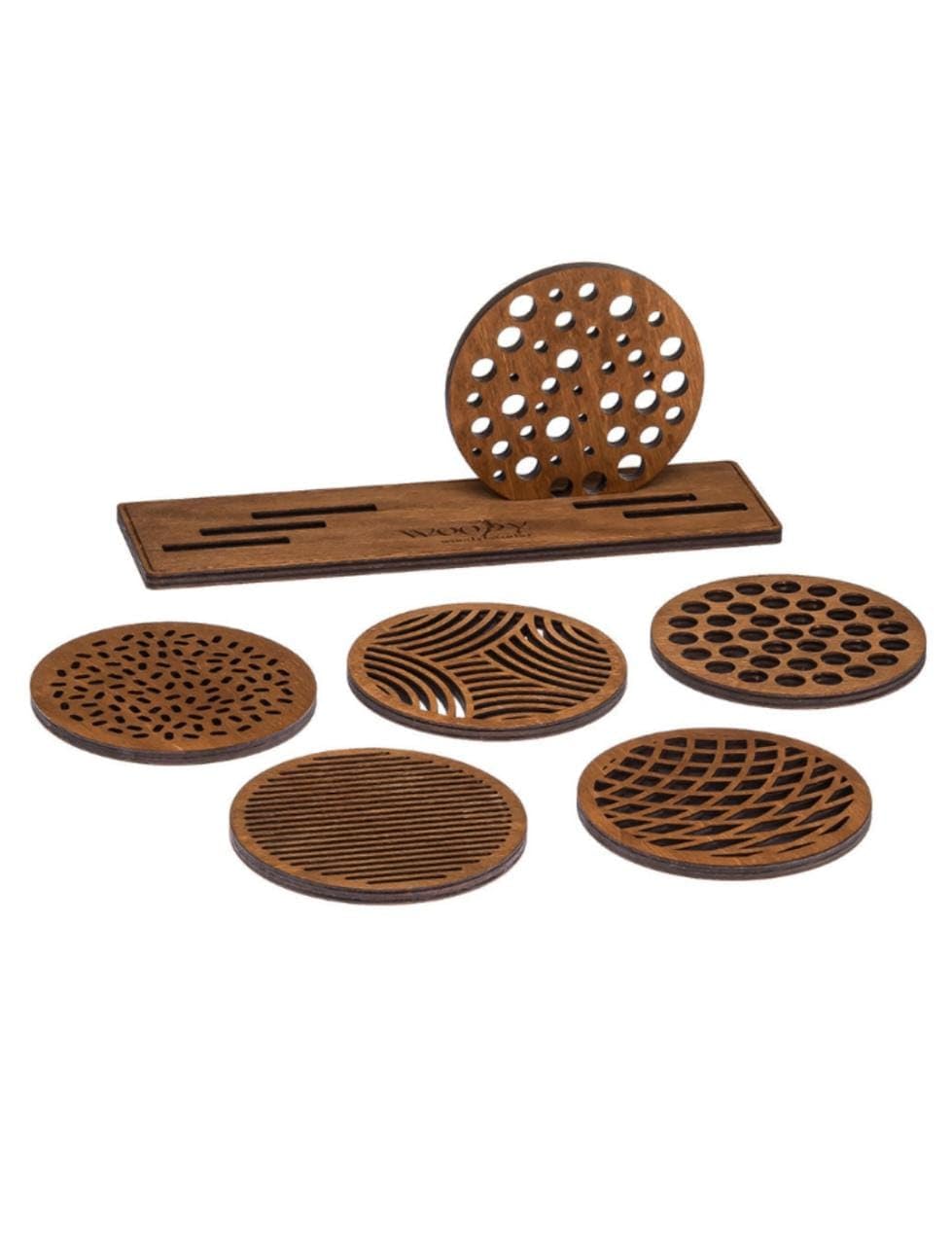 Kruzly Beautiful Wooden Coasters for Home | Pot Holder for Dining Table ...