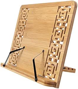 Amazon.com : TOMYEUS Book Stand Adjustable Reading Book Holder Tray ...