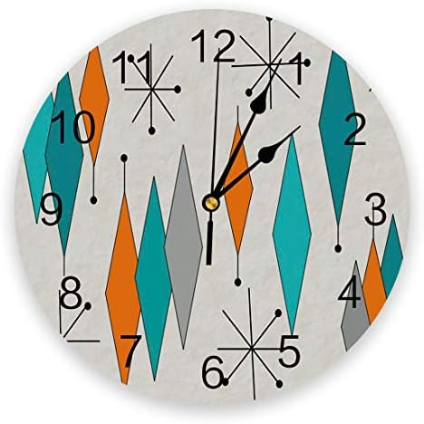 Amazon.com: 10 Inch Chic Round Wall Clock - Art Creative Wall Clocks ...