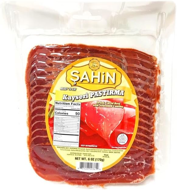 Amazon.com: IEATWORLD Sahin Ready To Eat Turkish Kayseri Pastirma ...
