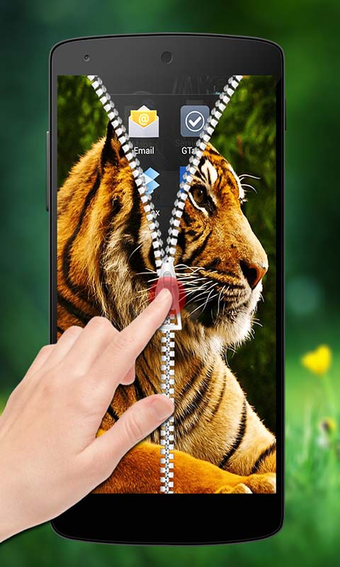 Tiger Zipper Lock Screen - App on Amazon Appstore