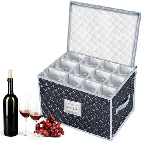 Wine Glass or Beer Glass Glassware Storage Box by Glassjacks - 15 cells ...