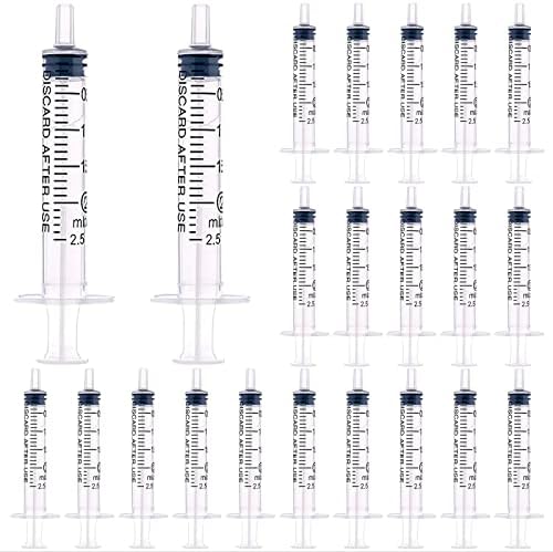 Amazon.com: 30 Pack 2mL Plastic Syringe Sterile Individual Wrap(No ...