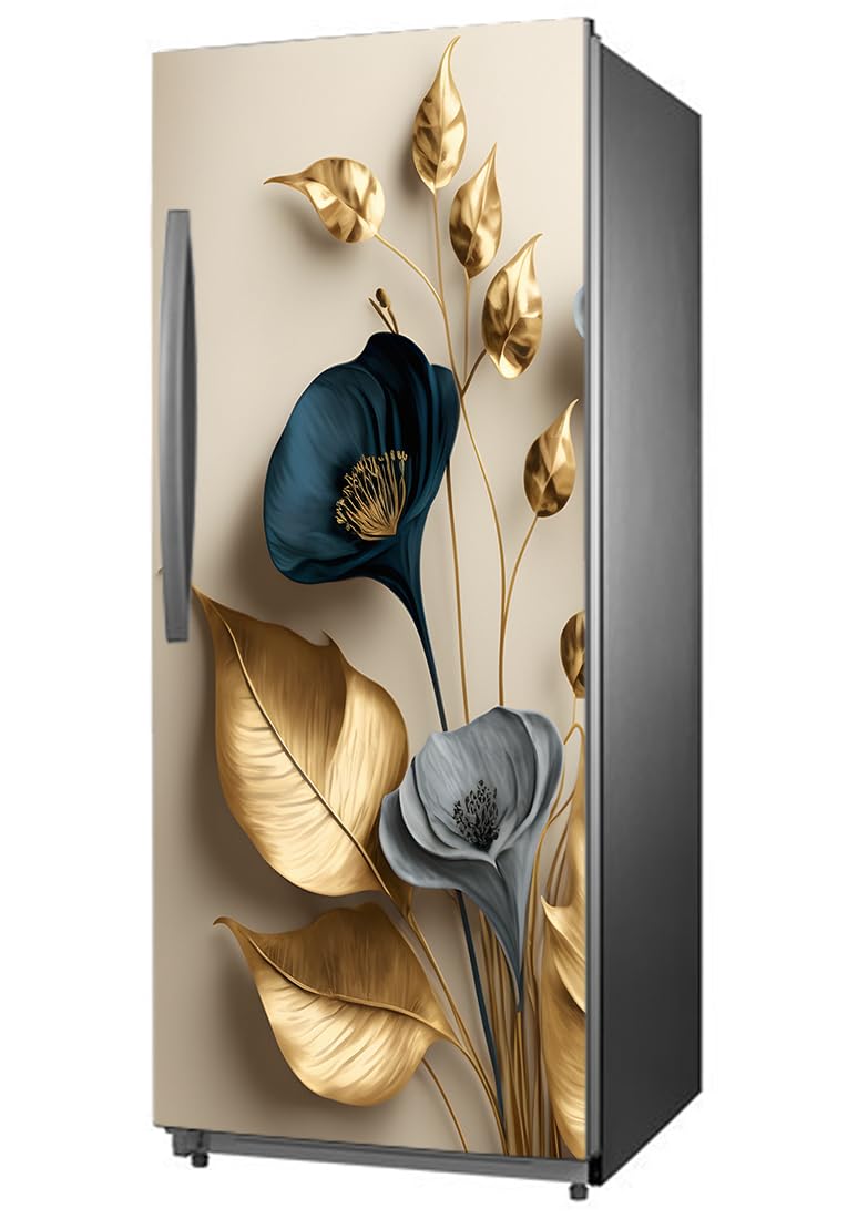 RK Digital Mart 3D Flower Fridge Stickers | Single Door Fridge Stickers ...