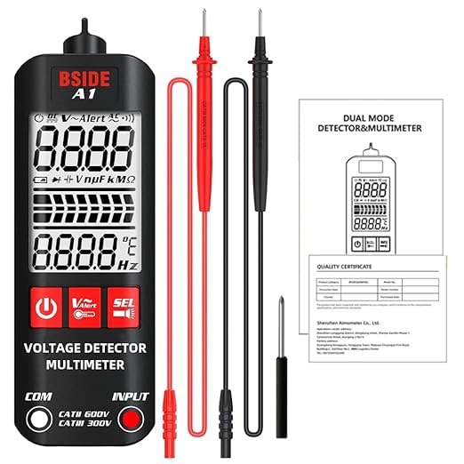 Digital Multimeter Tester Voltage Detector DC AC Voltmeter Anti-Burn ...