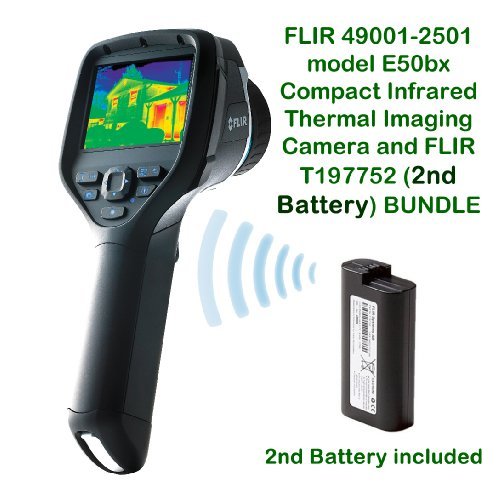 FLIR 49001-2501 Model E50bx Compact Infrared Thermal Imaging Camera and FLIR T197752 (2nd ...