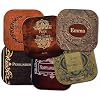 Amazon.com | Jane Austen Books Coaster Set- 6 Piece Wood Coaster Set ...
