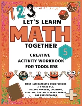 Let's Learn Math Together- Creative Activity Workbook for Toddlers ...