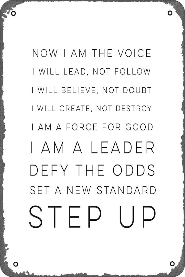 Amazon.com : Now I AM The Voice Poster 8x12 Inch Retro Vintage Metal ...