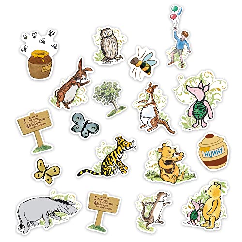 Cute Winnie Stickers 18 Designs 72Pcs The Pooh Baby Shower Decorations ...