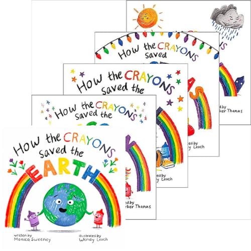 Crayon Adventures 5 book collection set (How the Crayons Saved ...