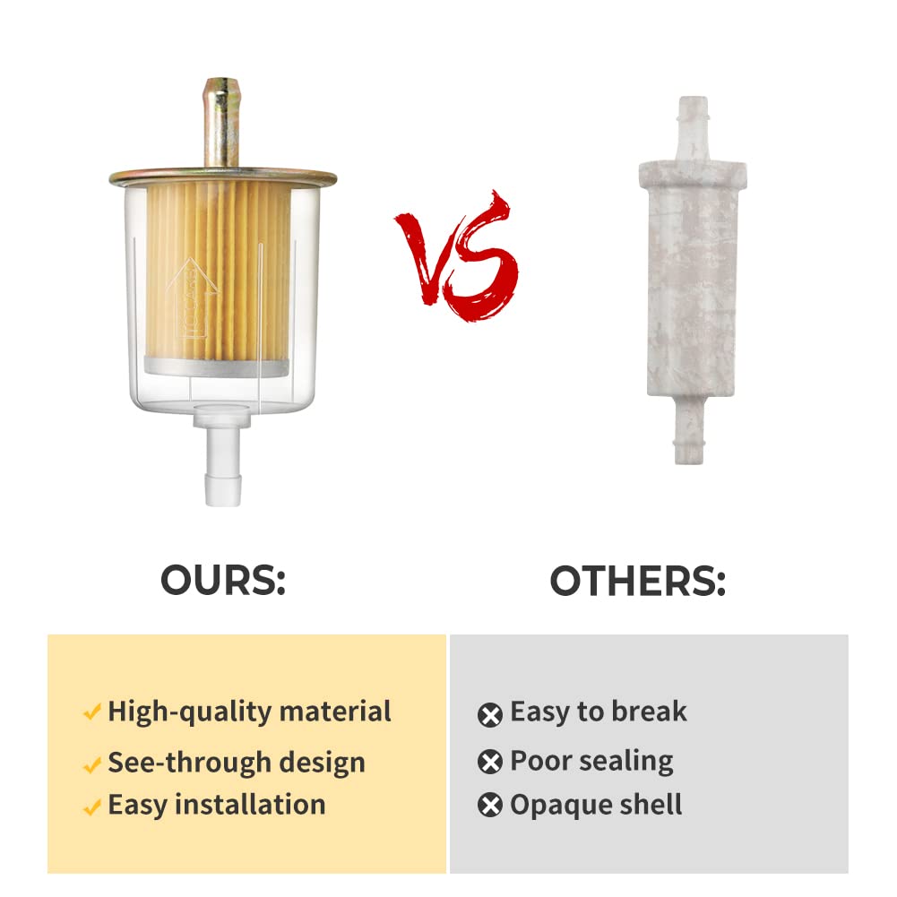 Snapklik.com : Motoparty 3/8" Universal Fuel Filters For Industrial ...