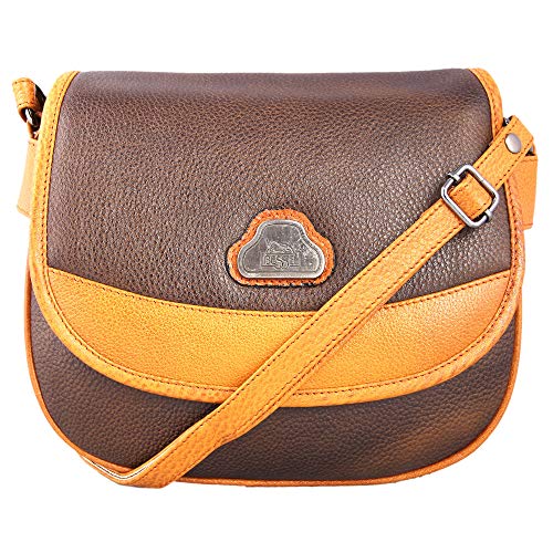 Buy Bessel Women's Leather Sling Bag (Multi) at Amazon.in