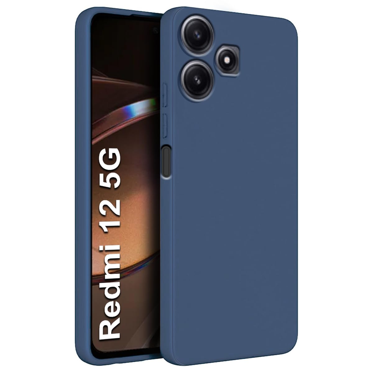 Fashionury Back Cover Case for Mi Redmi 12 5G | Matte Soft Silicon ...