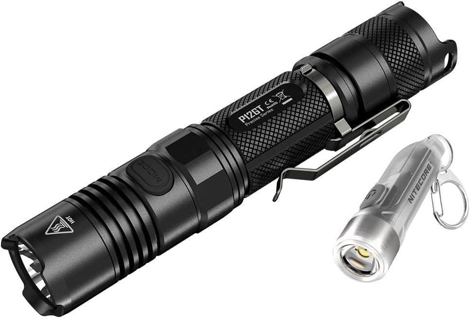 Buy Nitecore P12GT Flashlight C-ree XP-L HI V3 LED -1000 Lumens w/Tiki ...