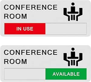 Amazon.com : Conference Room Sign,3D Conference Room In Use Sign,Vacant ...