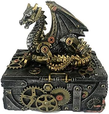 Amazon.com: Nemesis Now Steampunk Dragon Storage Box, Secrets of the ...