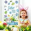 Amazon.com: JarThenaAMCS Spring Easter Floral Window Clings Watercolor ...