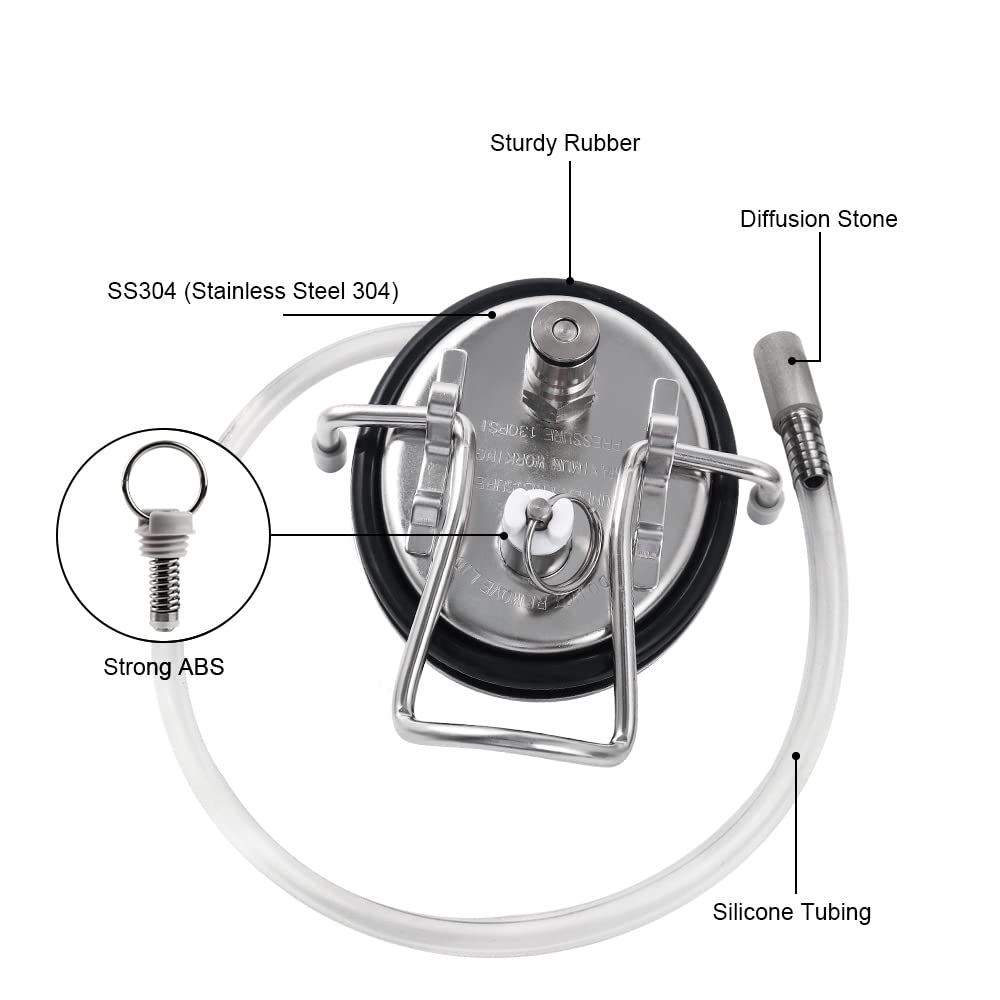 Snapklik.com : FERRODAY Carbonation Keg Lid For Corny Keg Lid ...